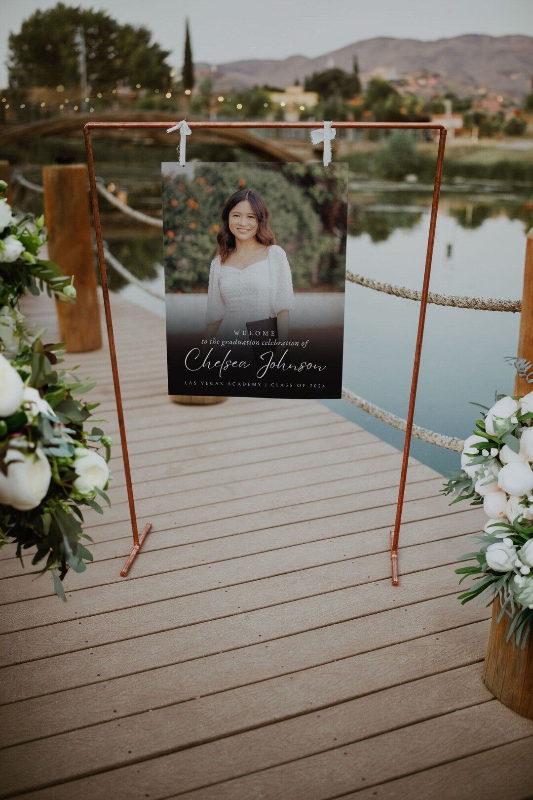 Minimalist Graduation Welcome Sign Template, Graduation Party Welcome ...