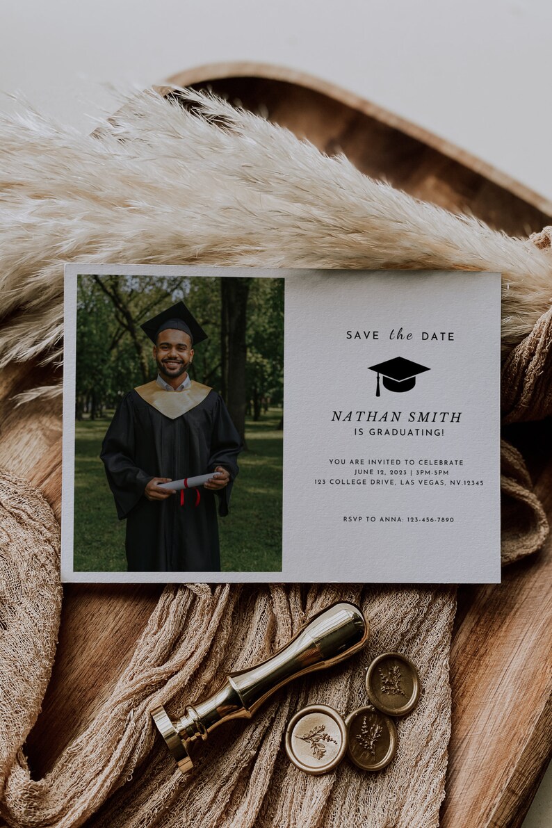 Class of 2023 Graduation Announcement Card Template - Etsy