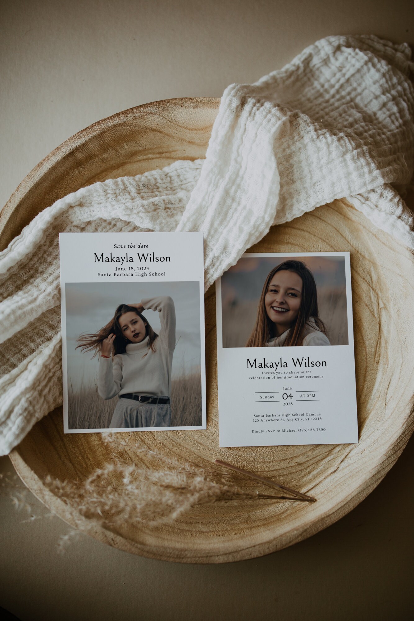 Minimalist Graduation Announcement Modern Graduation Party - Etsy