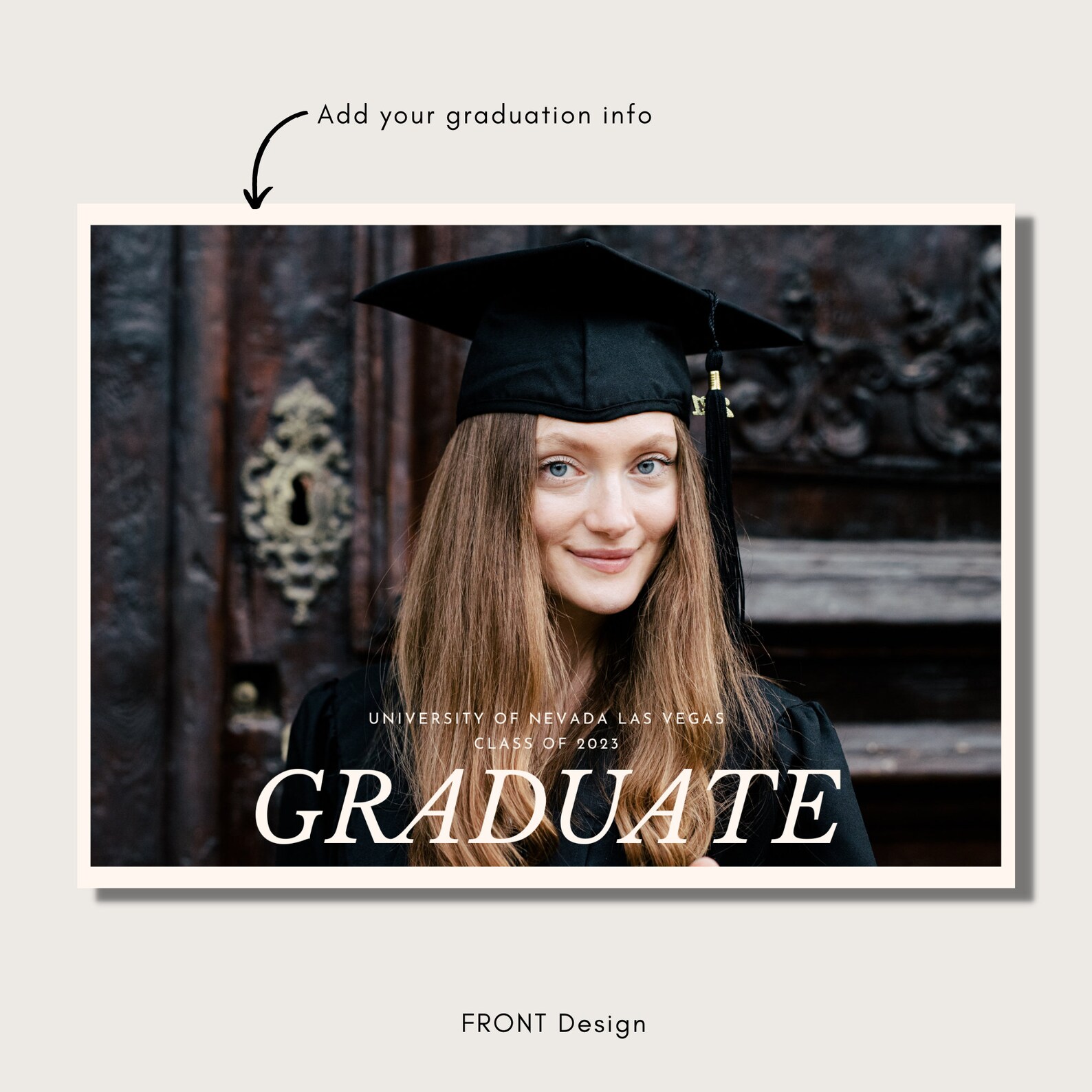 Law School Graduation Announcement Card Template, Law Student ...