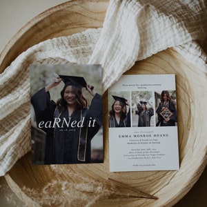 Nurse Graduation Digital Invitation Template, Minimalist RN Graduation ...