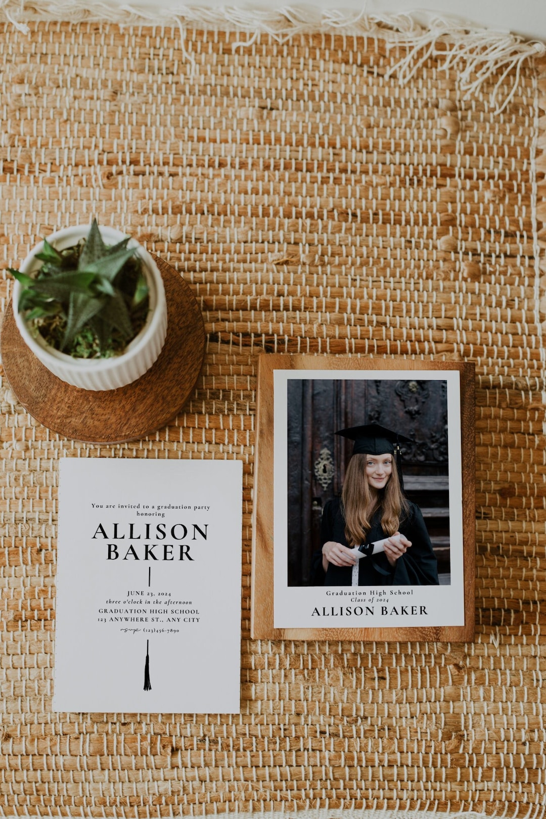 Tassel Graduation Announcement Template, Graduation Party Invitation ...