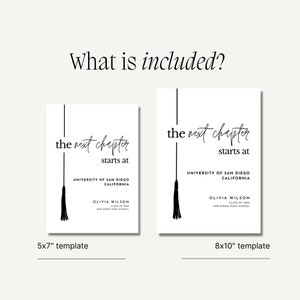 The Next Chapter Begins at Sign Template, Editable Graduation Table ...