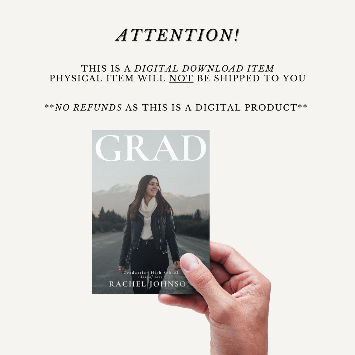 Modern Graduation Announcement Editable Graduation Party - Etsy