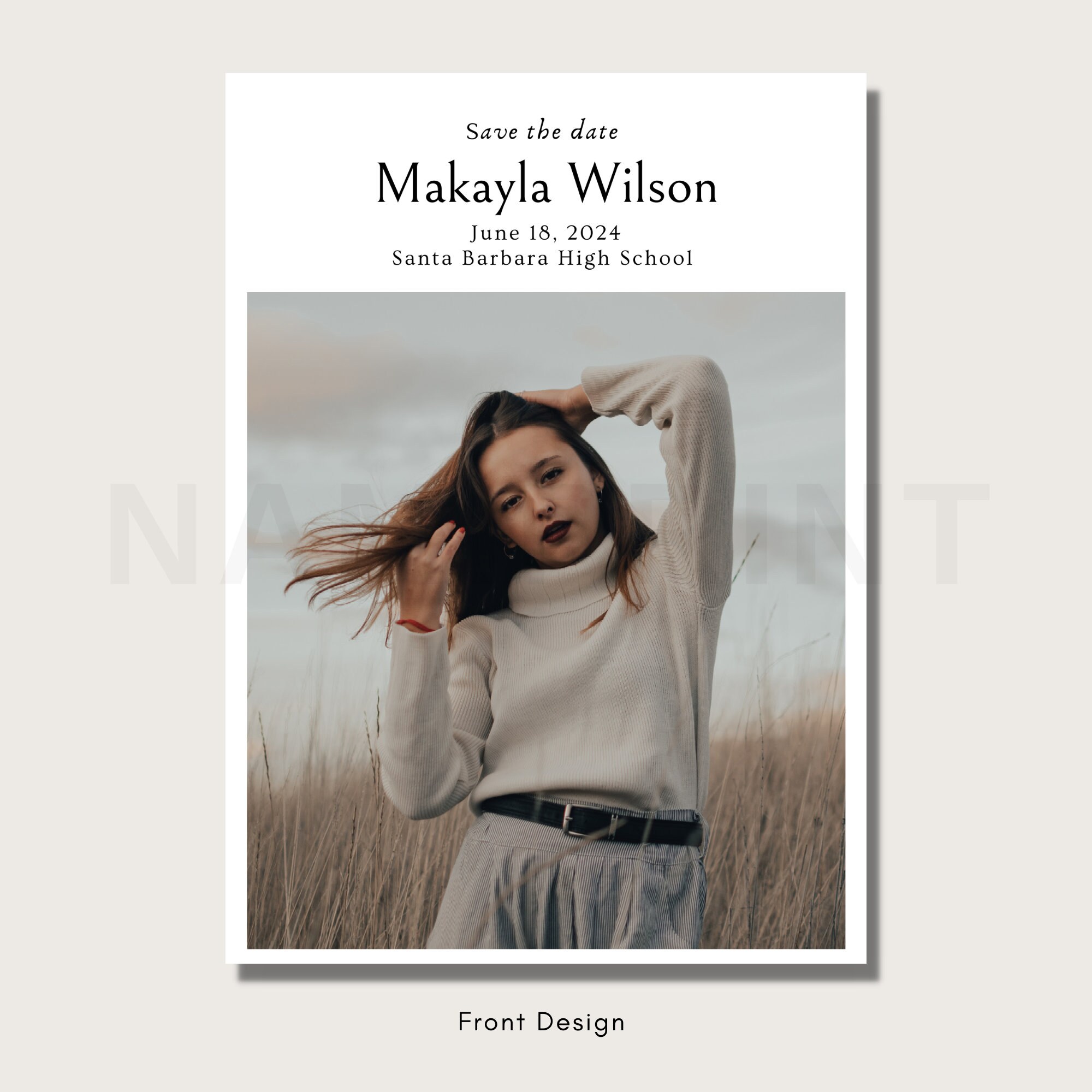 Minimalist Graduation Announcement Modern Graduation Party - Etsy