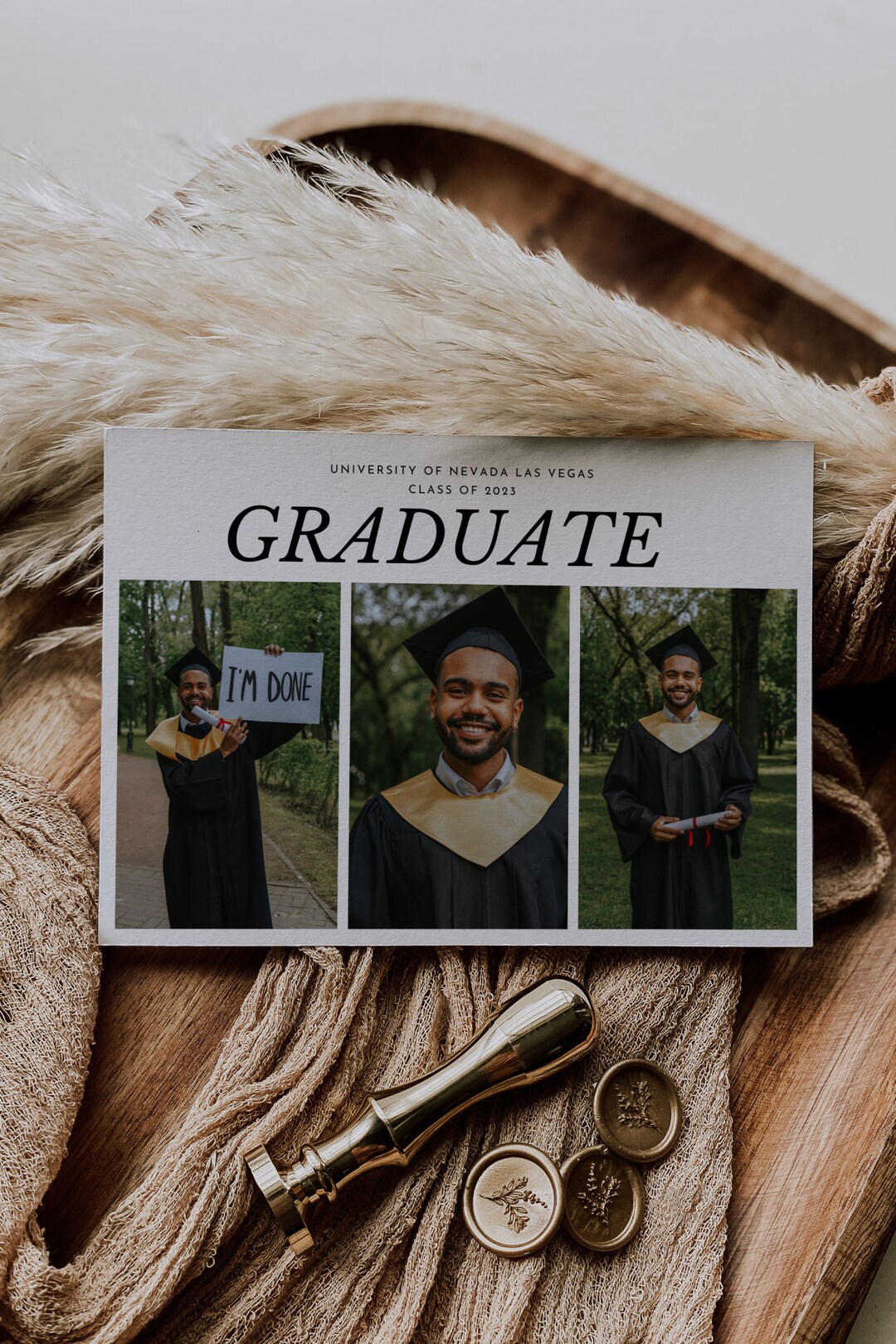 Modern Save the Date Graduation Photo Invitation Card, Graduation ...