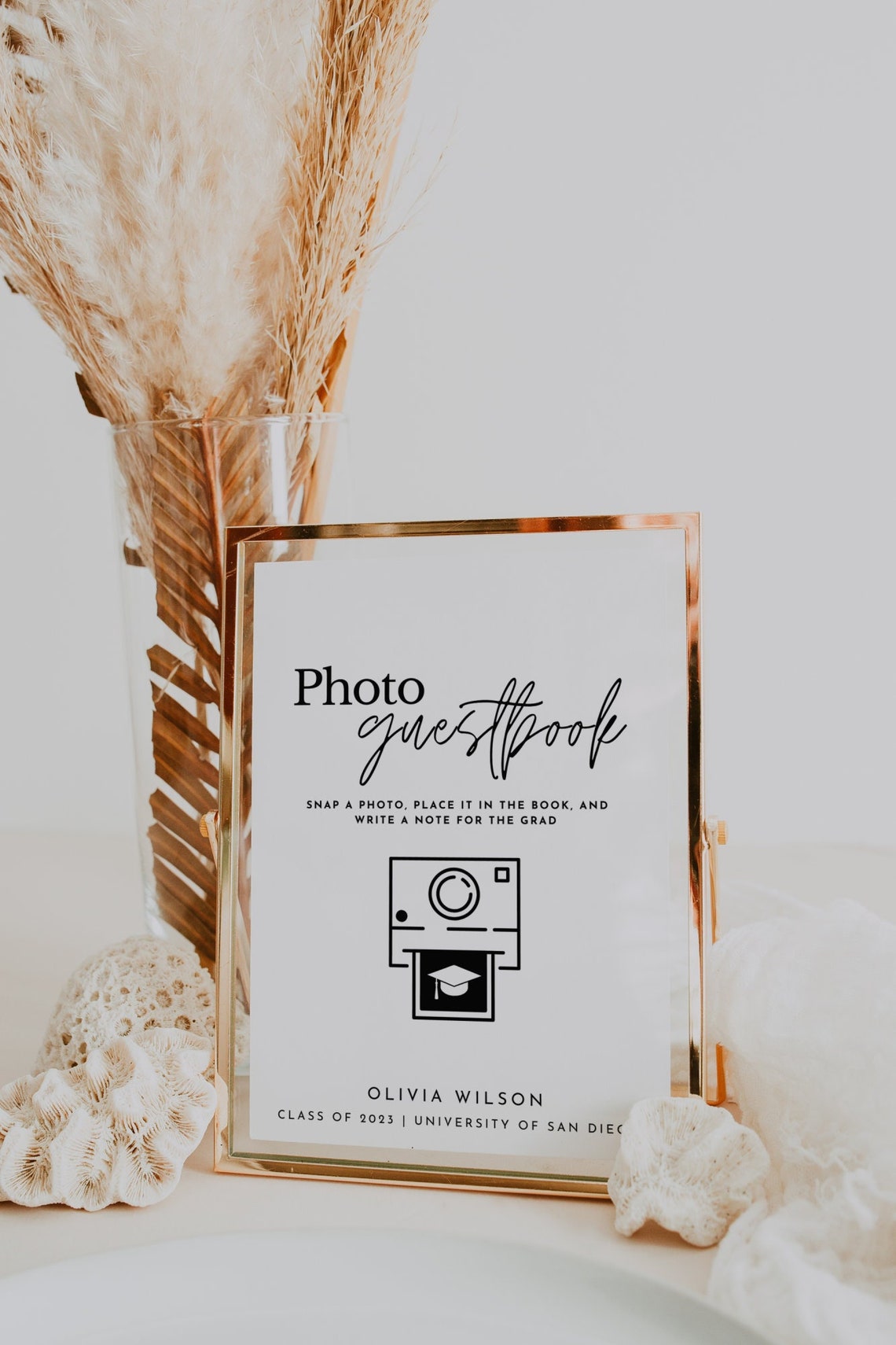 Photo Guestbook Sign Modern Photo Guestbook Sign Printable - Etsy
