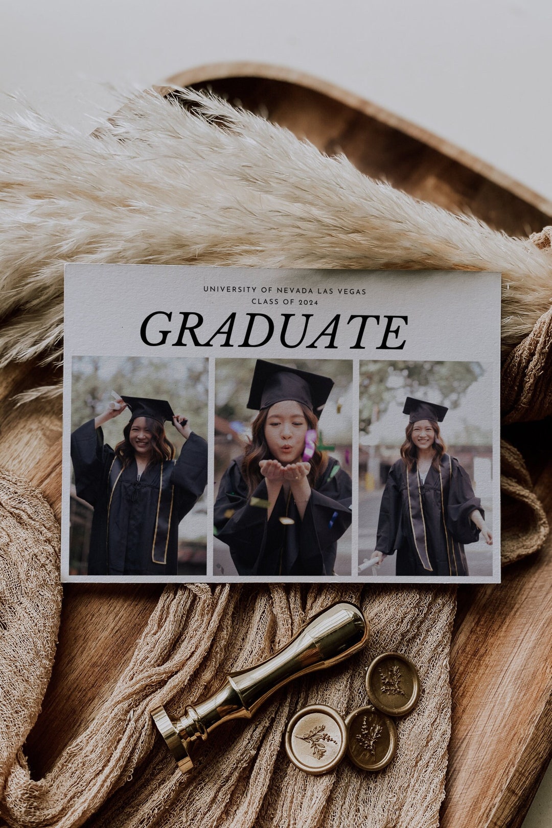 Modern Save the Date Graduation Photo Invitation Card, Graduation ...