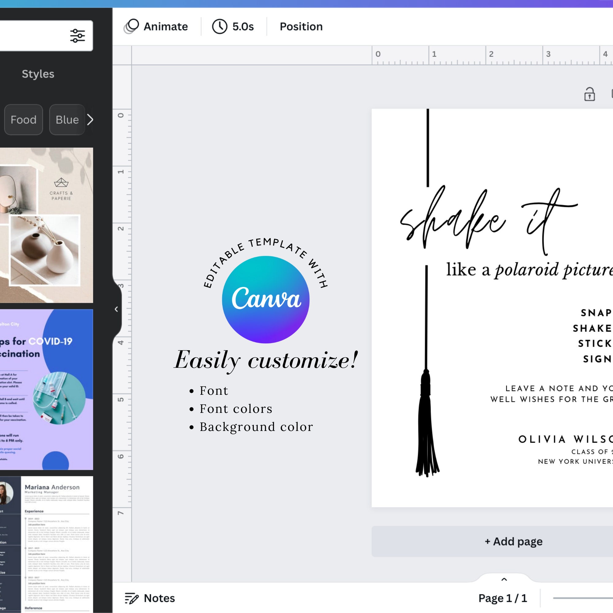 Photo Guest Book Sign Graduation Photo Guestbook Sign - Etsy