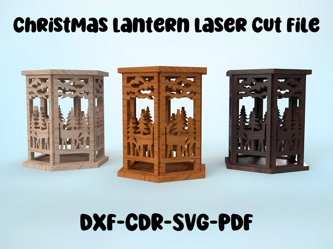 Christmas Lantern Laser Cut File/lantern - Etsy