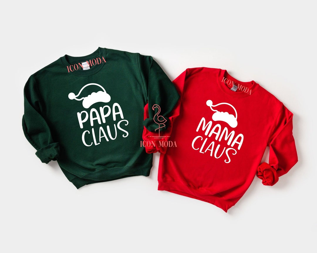 Mama Claus Papa Claus Sudadera Sudaderas de Santa Claus - Etsy España Mama Claus Papa Claus Sudadera Sudaderas de Santa Claus - Etsy España
