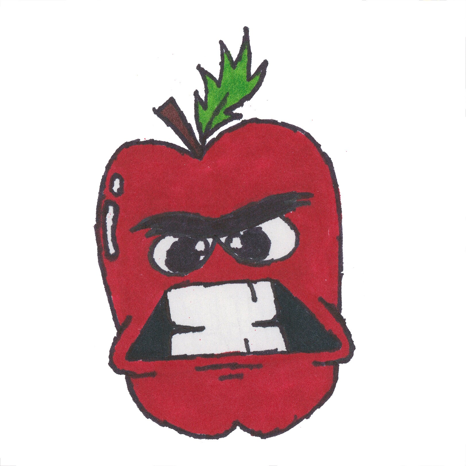 Sticker Art Mad Apple - Etsy