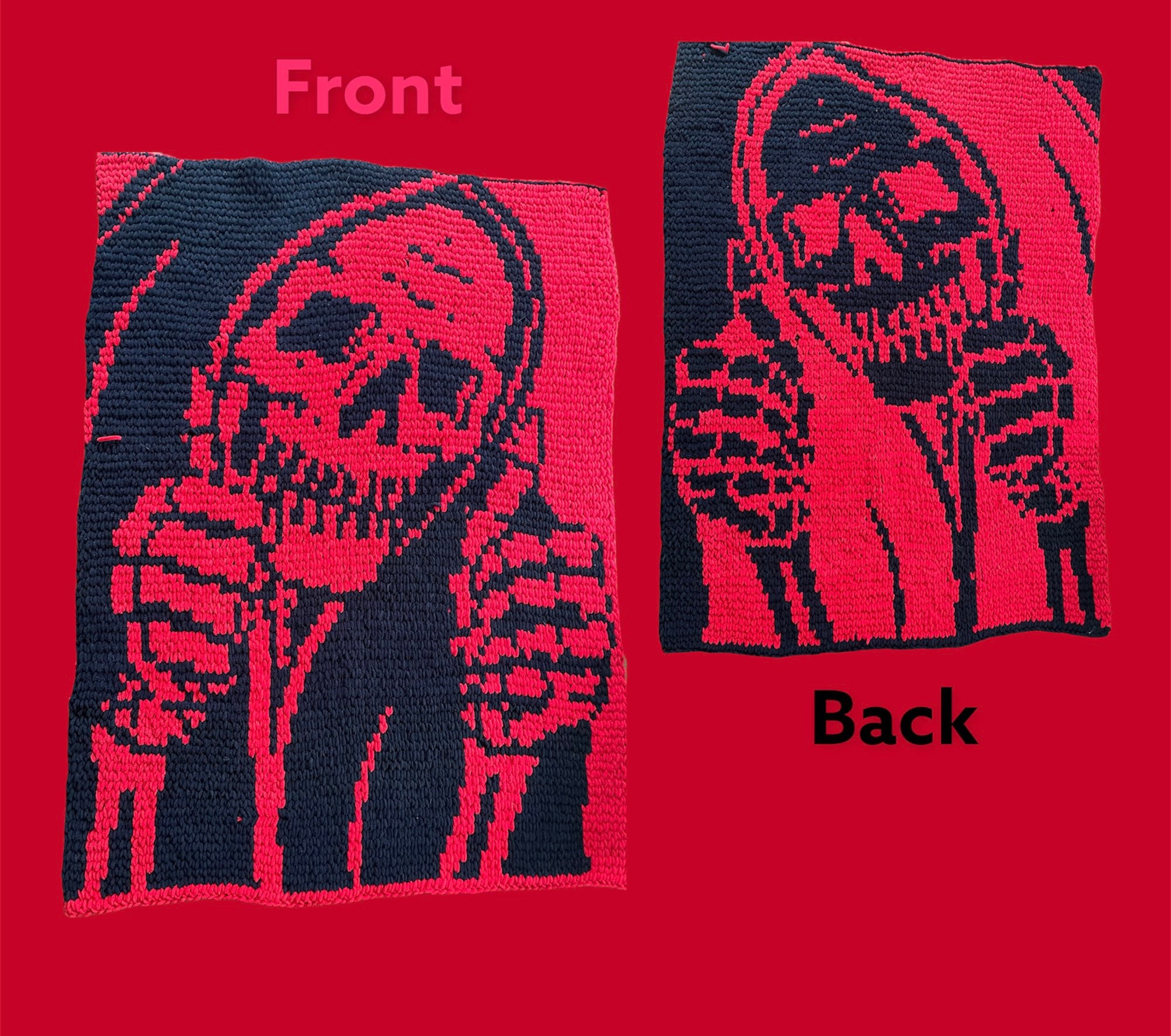 Everything is Fine Reaper Pattern, Graphghan for Finger Knitting, Skull ...