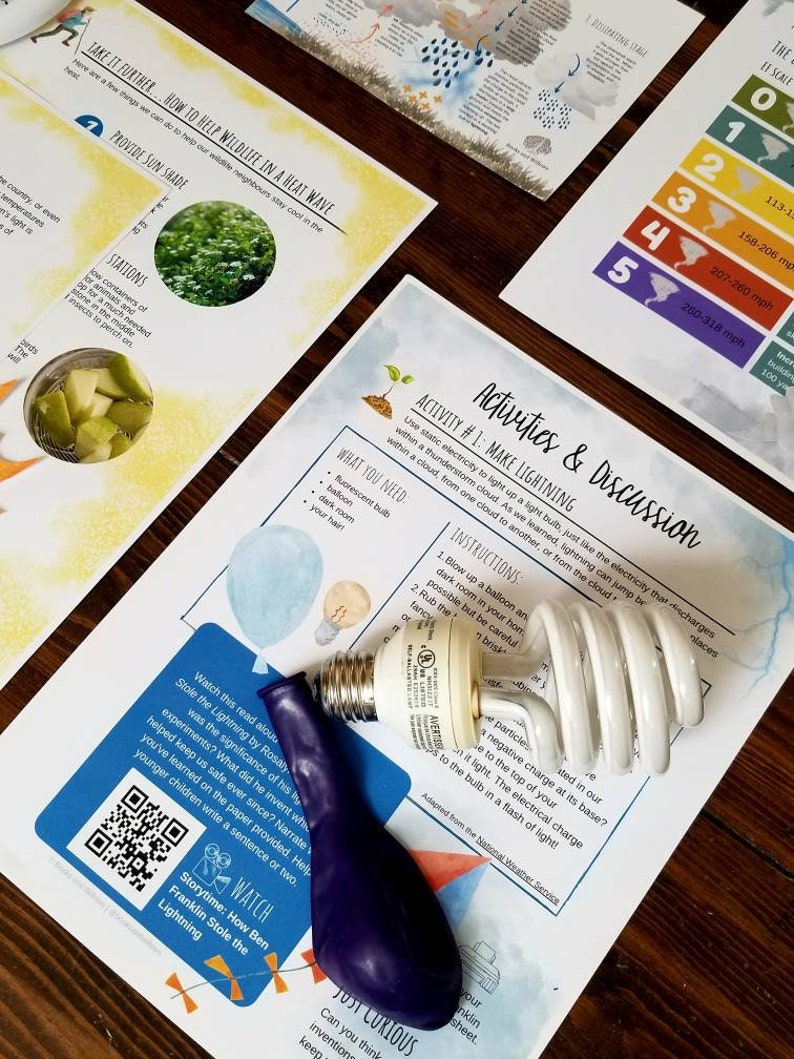 Extreme Weather Unit Study Curious Trails Nature Study - Etsy