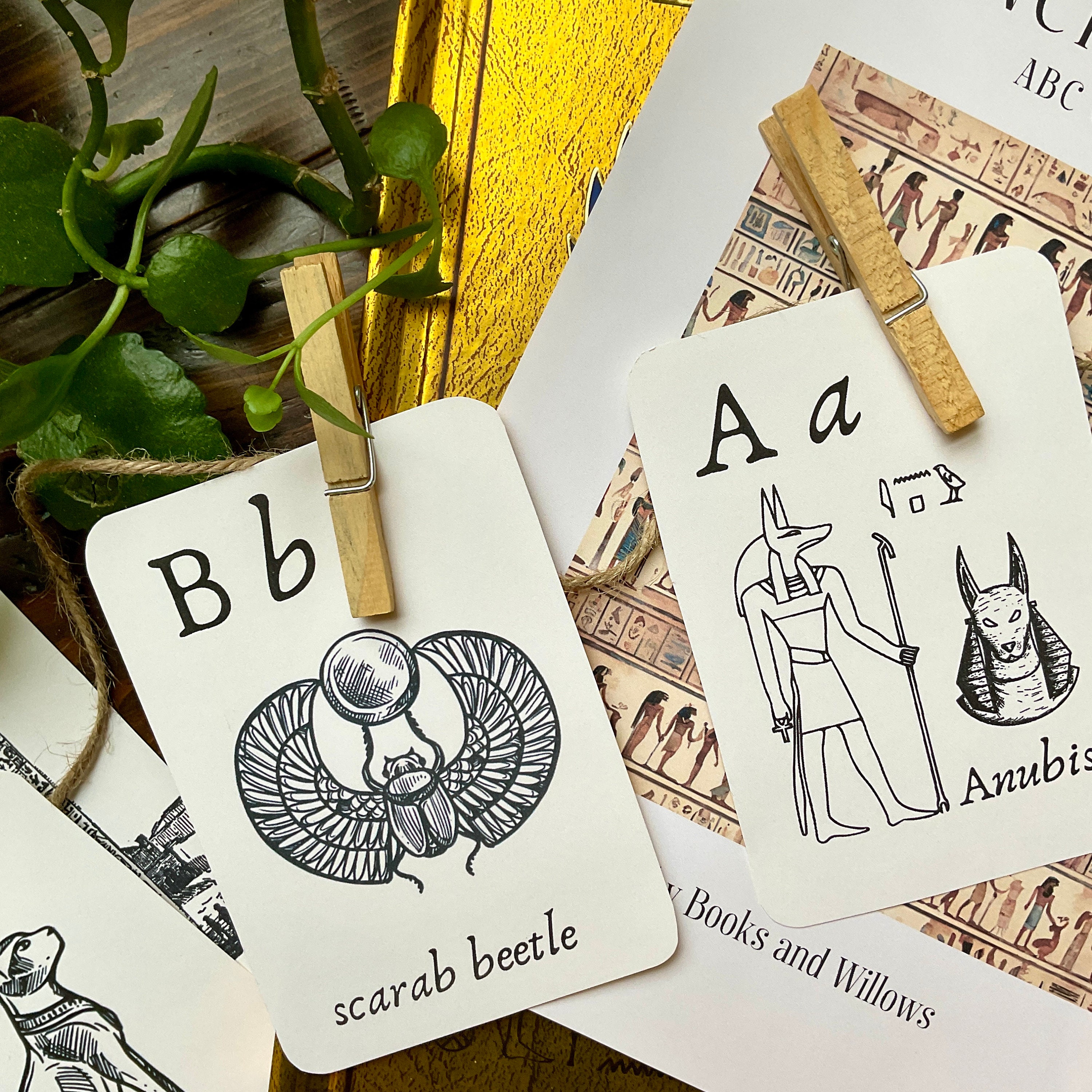 Ancient Egypt Alphabet Flashcards Preschool Manuscript Print - Etsy