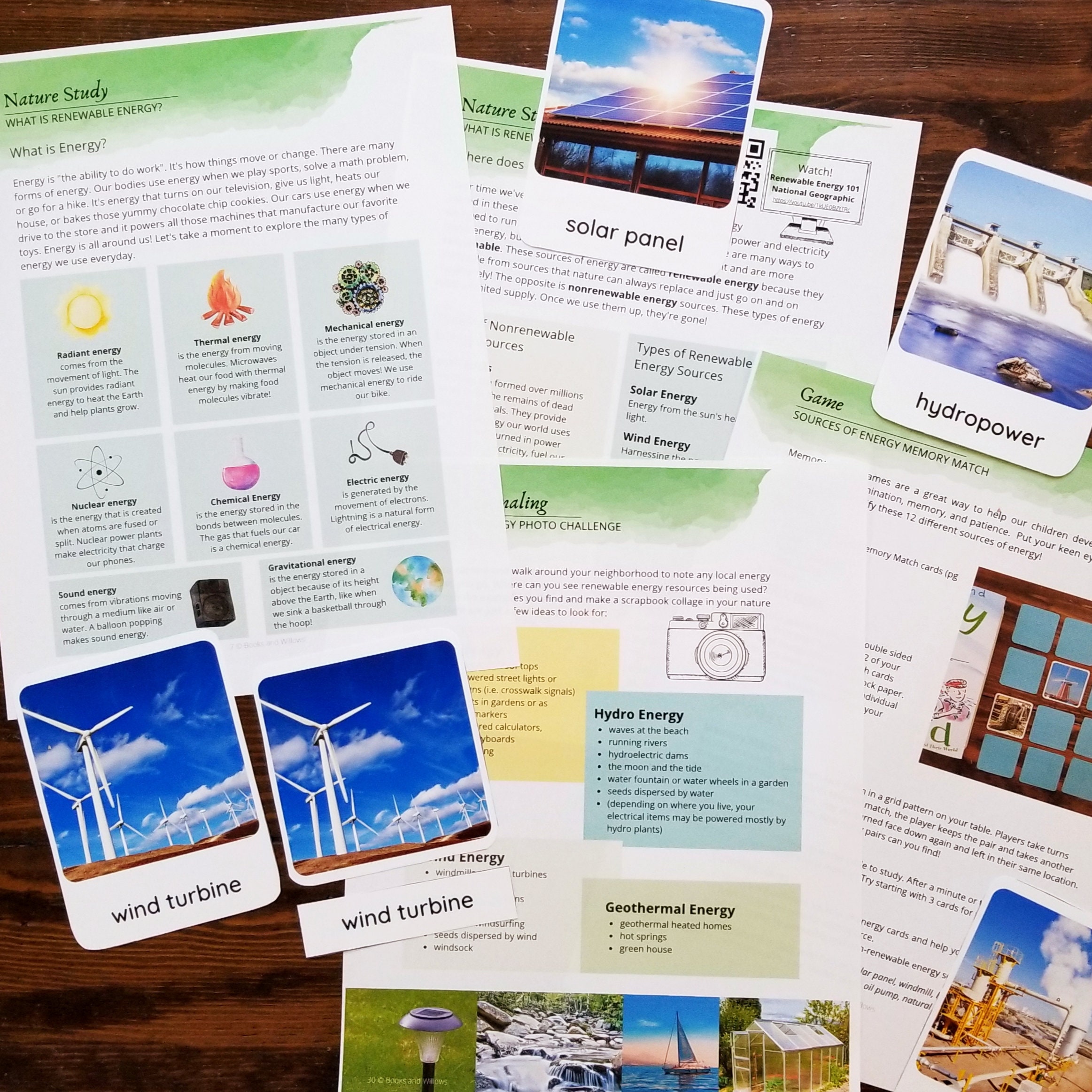 Renewable Energy Unit Study Homeschool Printable Curriculum - Etsy