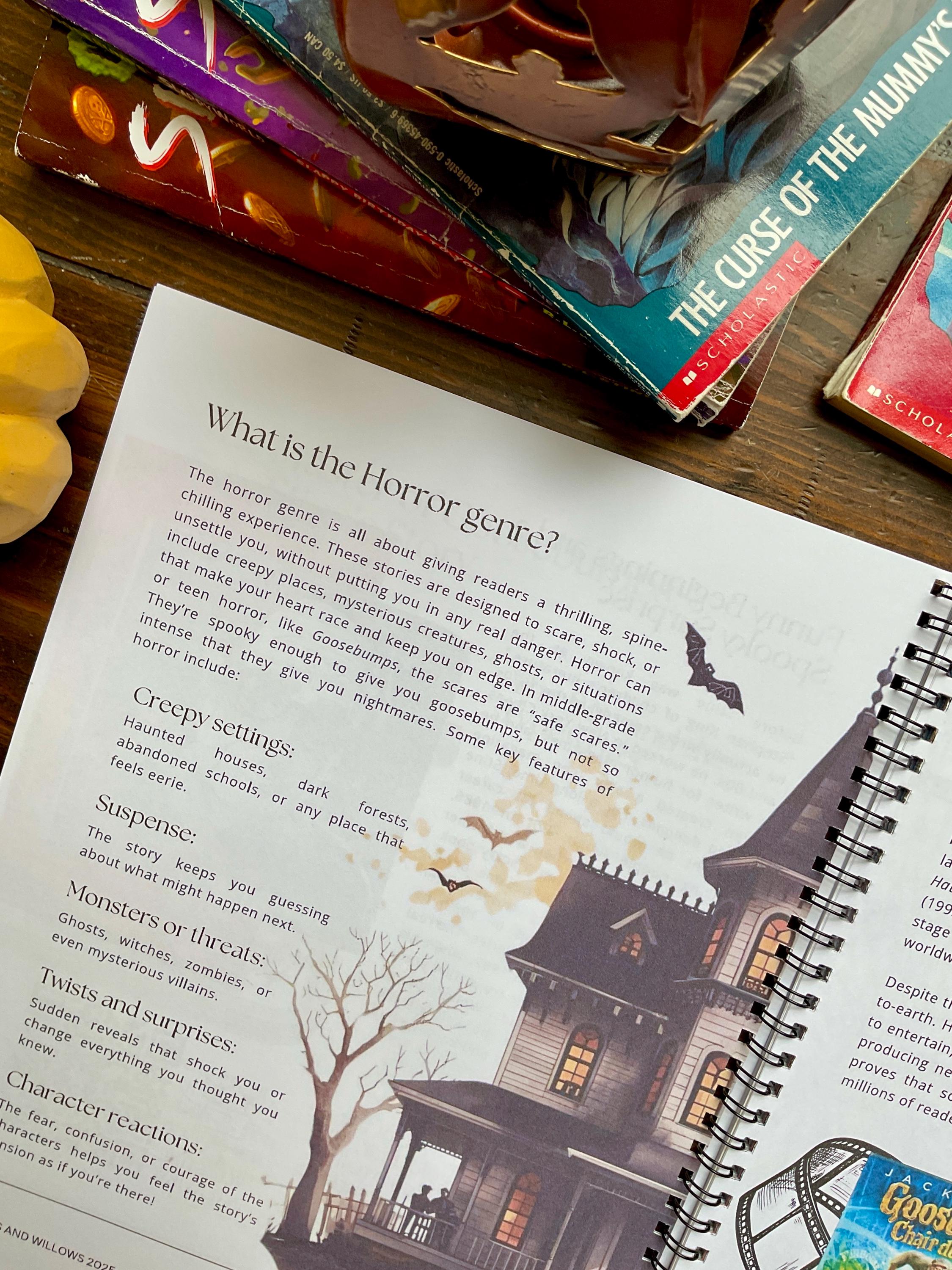 R.L. Stine Halloween Writing Unit: Legends & Lines Homeschool ...