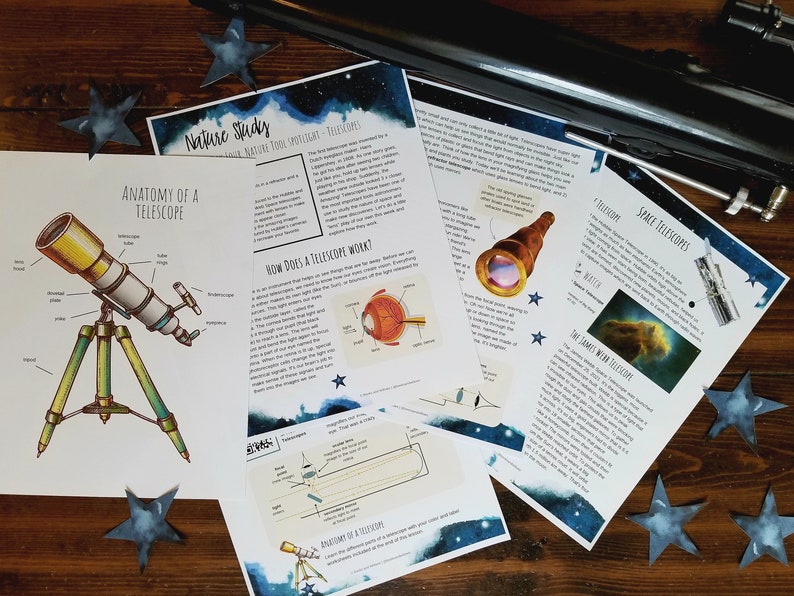 Night Sky Unit Study Curious Trails Moon Phases Unit Study - Etsy