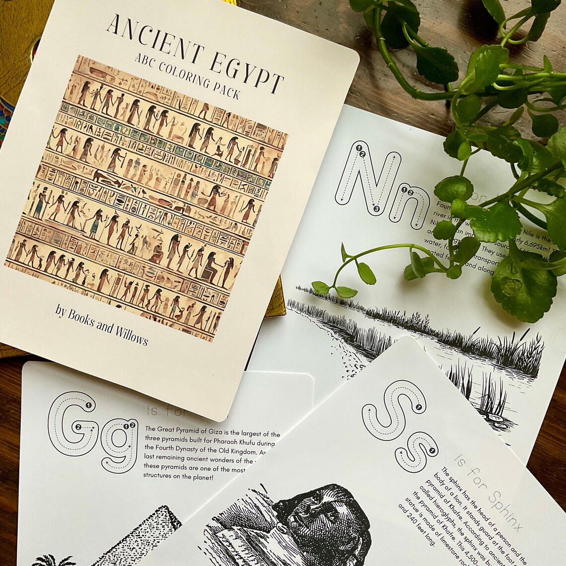 Ancient Egypt Alphabet Trace and Color Alphabet Activities Coloring ...