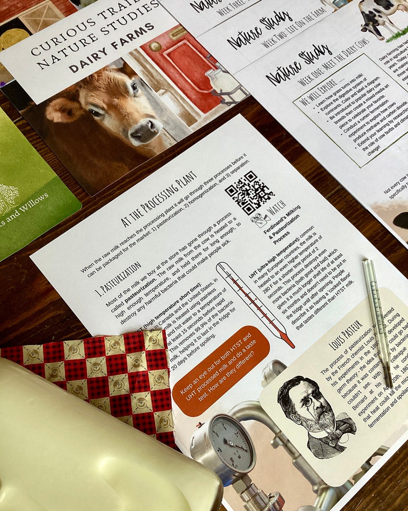 Dairy Farm Unit Study Curious Trails Nature Study Farm - Etsy