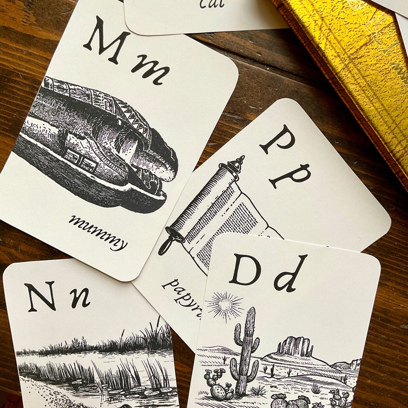 Ancient Egypt Alphabet Flashcards Preschool Manuscript Print - Etsy ...