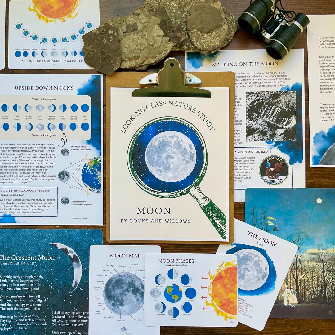 Moon Nature Study: Homeschool Curriculum (PDF Download) - Etsy