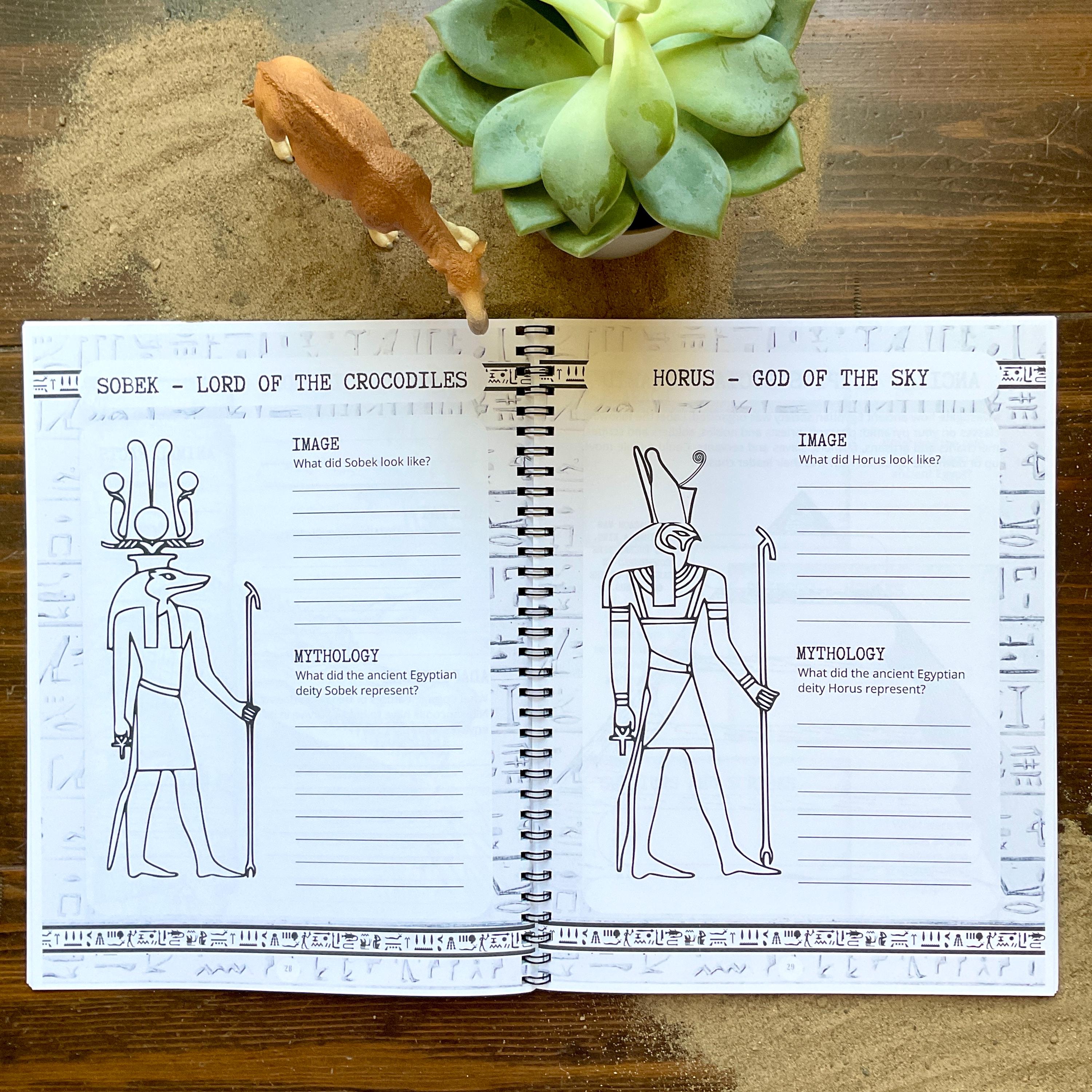 Ancient Egypt History-ink Adventures Research Notebook: Homeschool ...