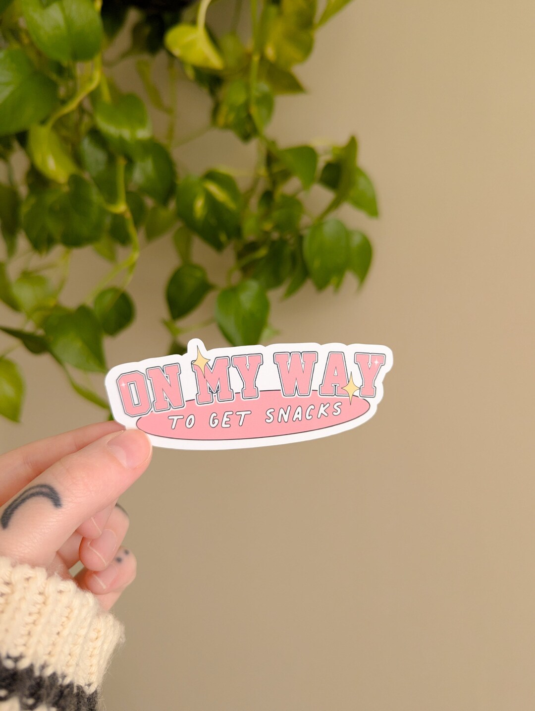 Omw 2 Snacks Sticker | Water Bottle Decal | Tumbler Sticker | Sweet ...