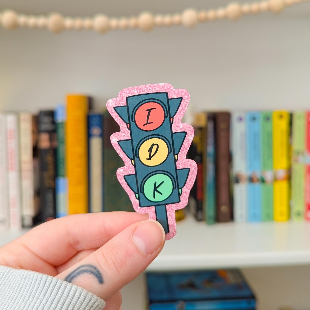 Idk Sticker | Water Bottle Decal | Tumbler Sticker | Traffic Lights Idk ...