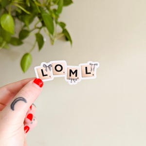 Loml Sticker Love of My Life Letter Tile Sticker - Etsy