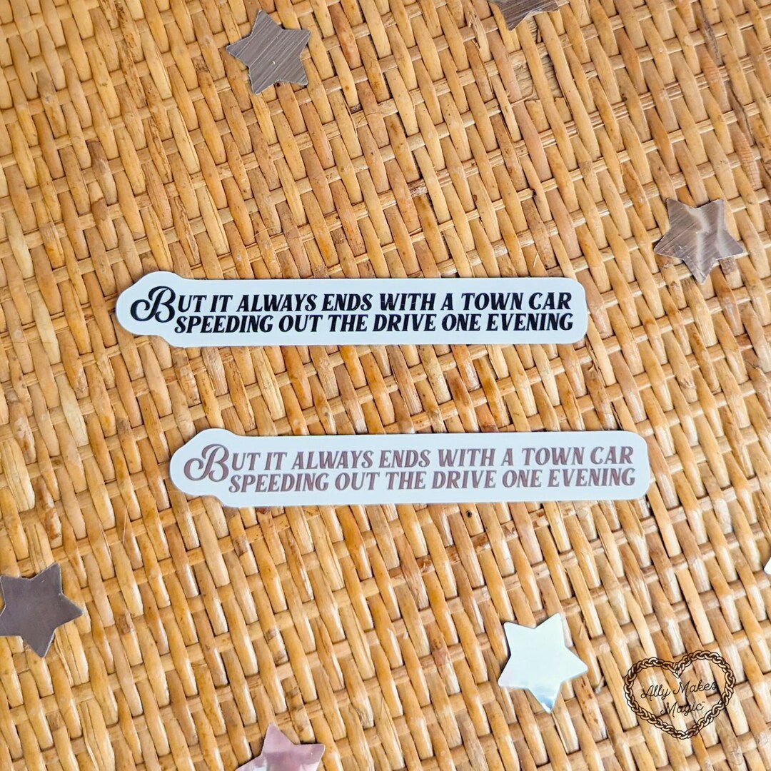 Town Car Speeding Decal | Mirror Decal | Mirror Sticker | Car Decal ...