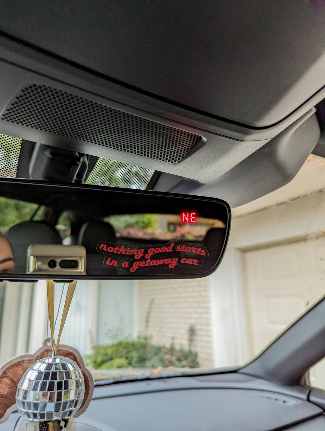 Getaway Car Mirror Decal Vinyl | Car Mirror Decal | Mirror Sticker ...