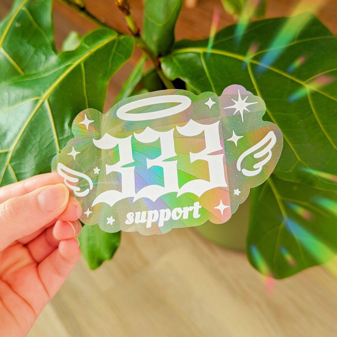 Angel Numbers Suncatcher Sticker 111-999 Rainbow Sticker Magical ...