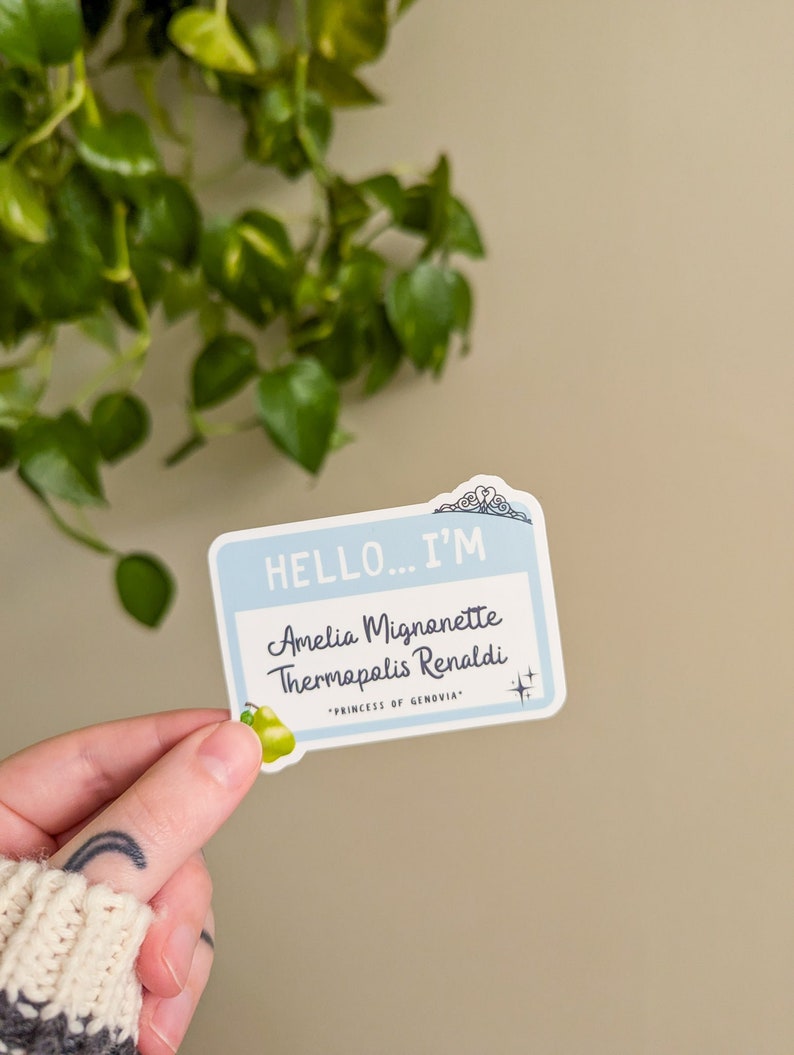 Princess Sticker | Water Bottle Decal | Tumbler Sticker | Genovia ...