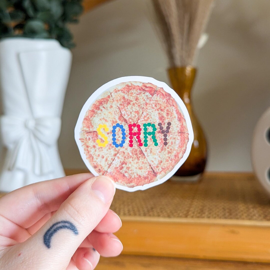 Sorry Pizza Sticker - Etsy