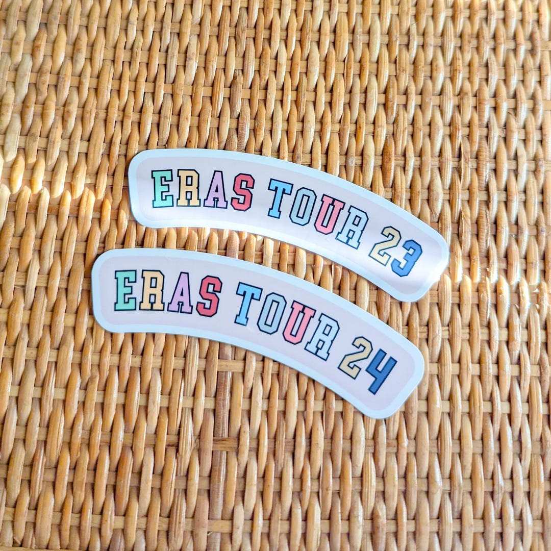 Eras Tour '23/'24 Sticker | Tour Sticker | Eras Colors | Water Bottle ...