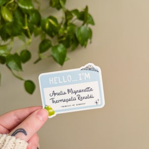 Princess Sticker | Water Bottle Decal | Tumbler Sticker | Genovia ...