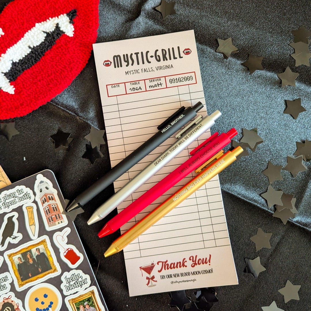 Mystic Grill Notepad | Mystic Falls Virginia | Vampire Lovers | Matty ...