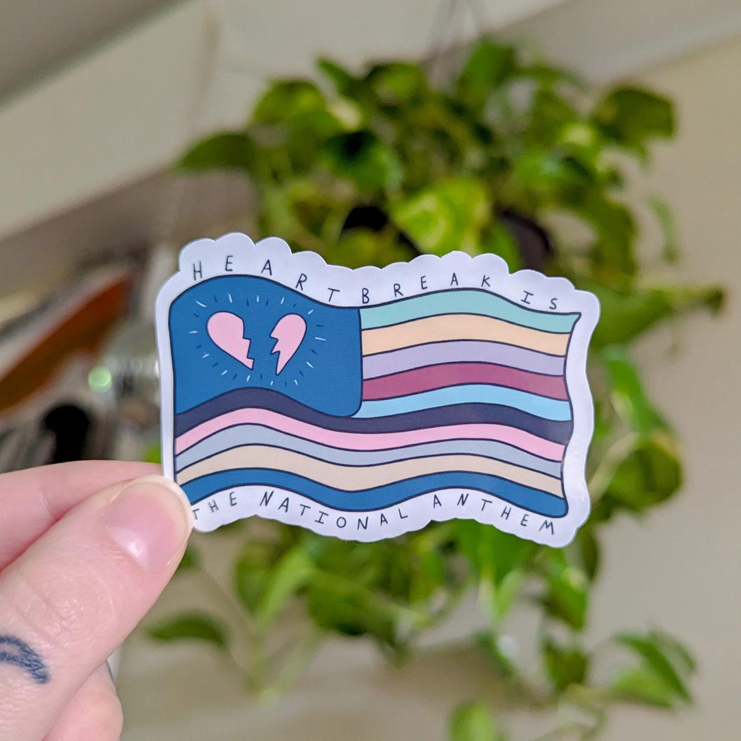 Heartbreak Anthem Sticker - Etsy