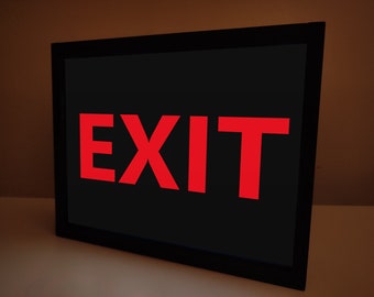 Light up Exit Sign - Etsy