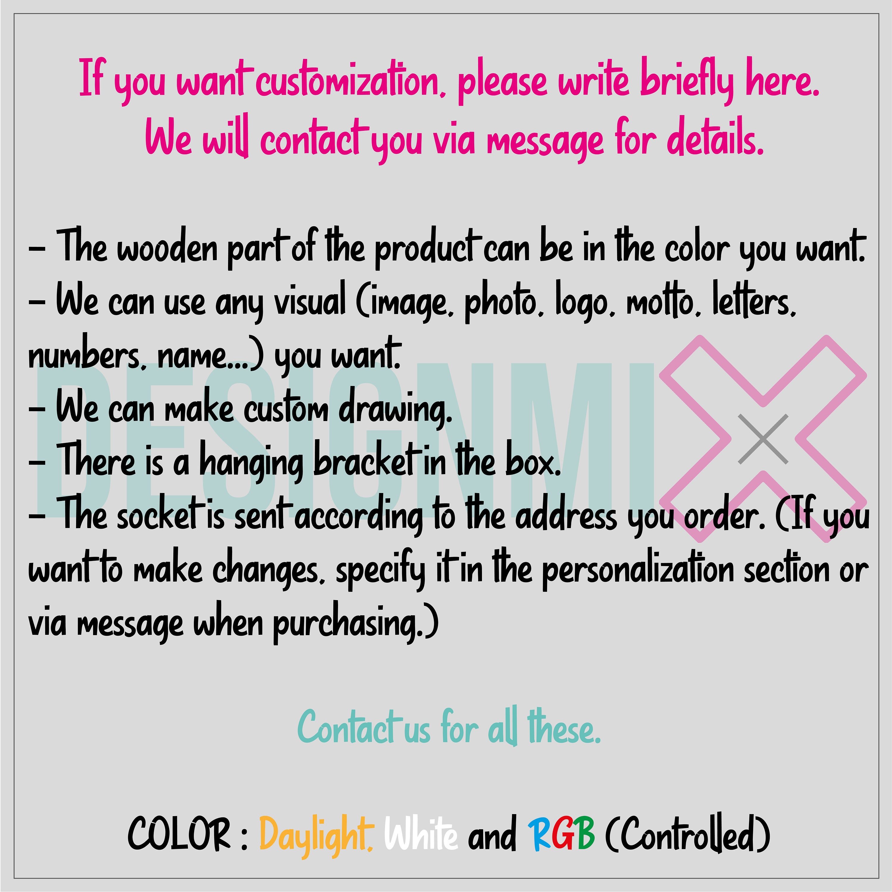 Custom LED Sign Lightbox Art Wall Hanging or Desk Lamp - Etsy