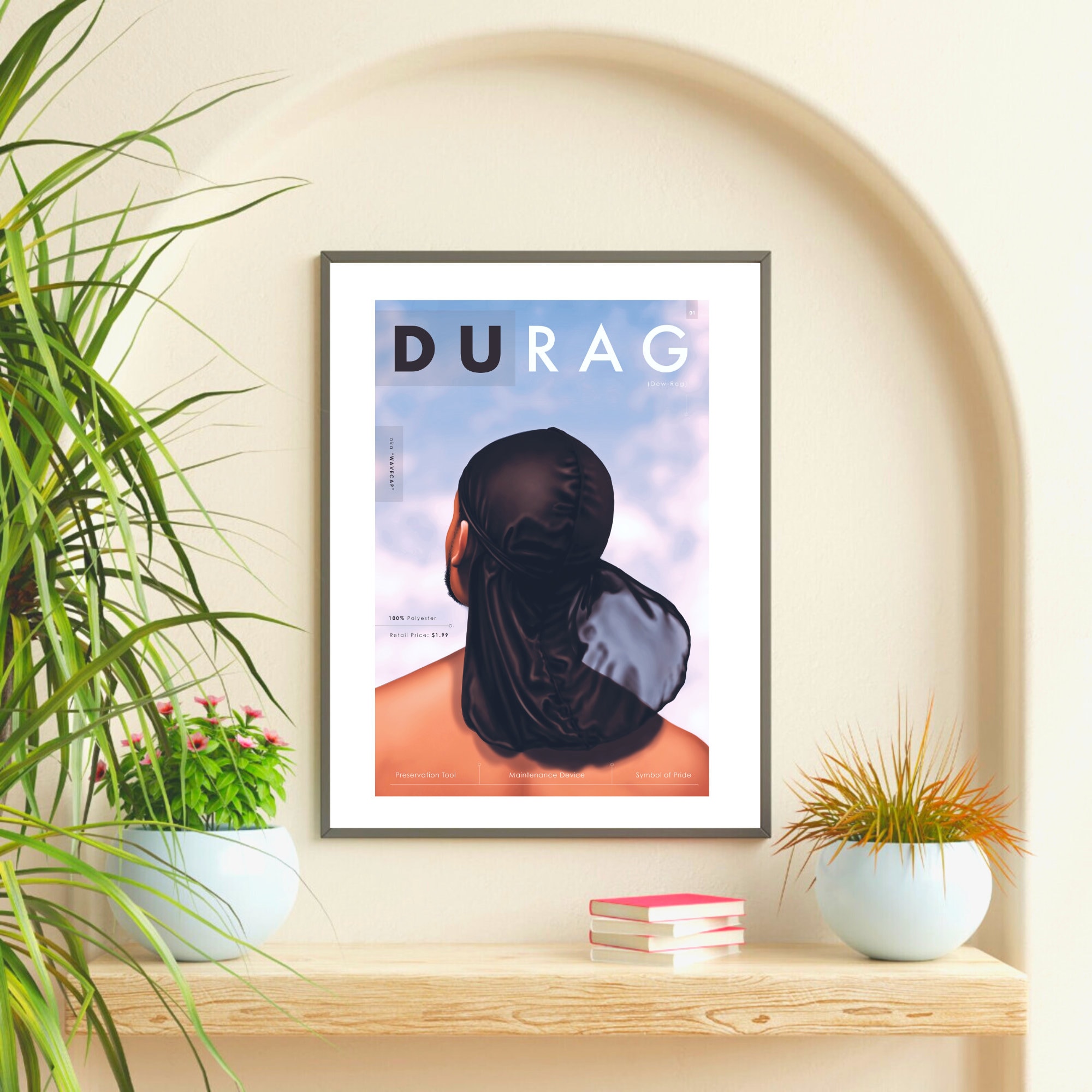 The Durag Digital Ad Painting | Black Art | Black Art Poster | Black ...