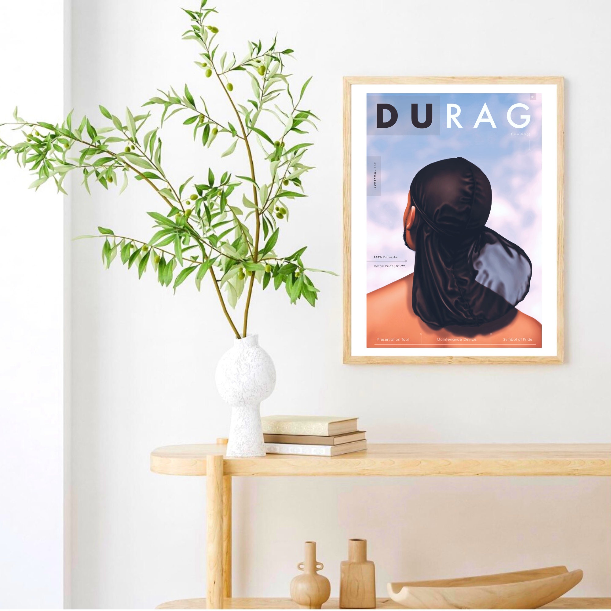The Durag Digital Ad Painting | Black Art | Black Art Poster | Black ...