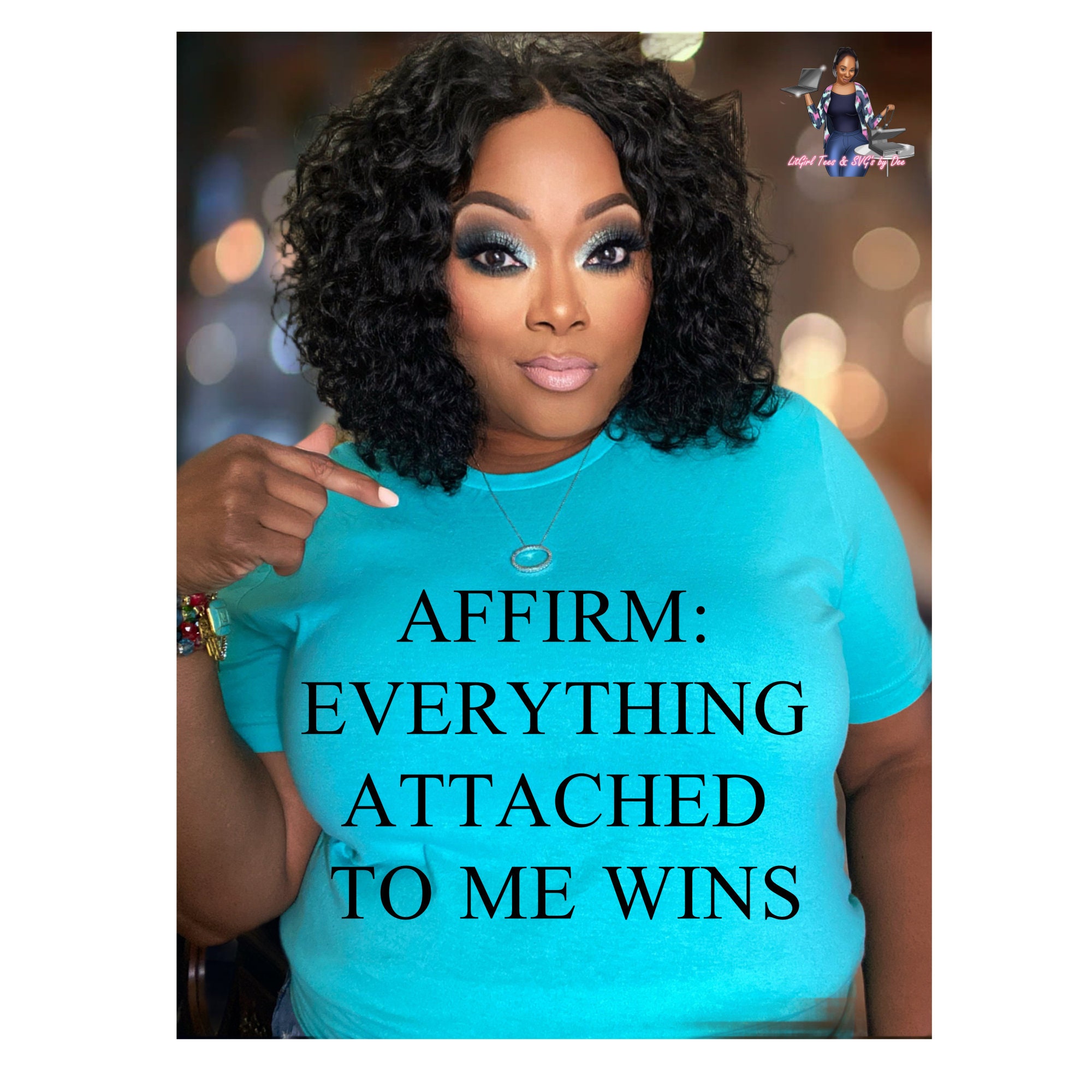 Affirm: Everything Attached to Me Wins SVG Affirmation Quote Digital ...