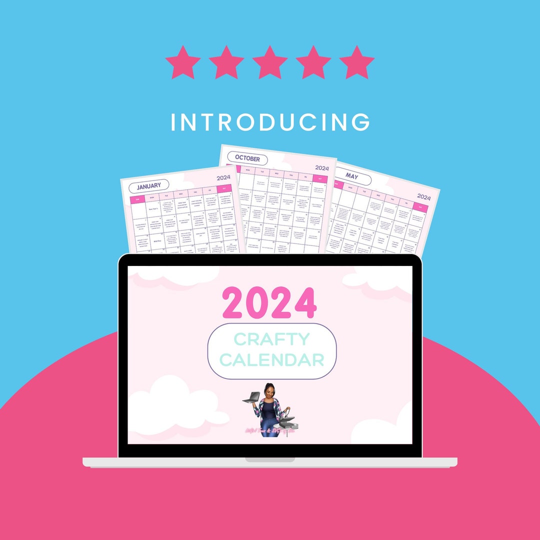 The Crafty Planning Calendar 2024. Crafty Calendar for All Crafters. 7 ...