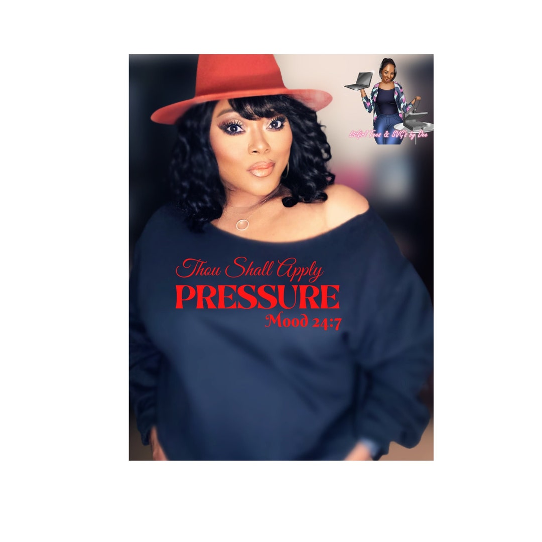 Thou Shall Apply Pressure Inspirational Quote Sarcasm SVG PNG - Etsy