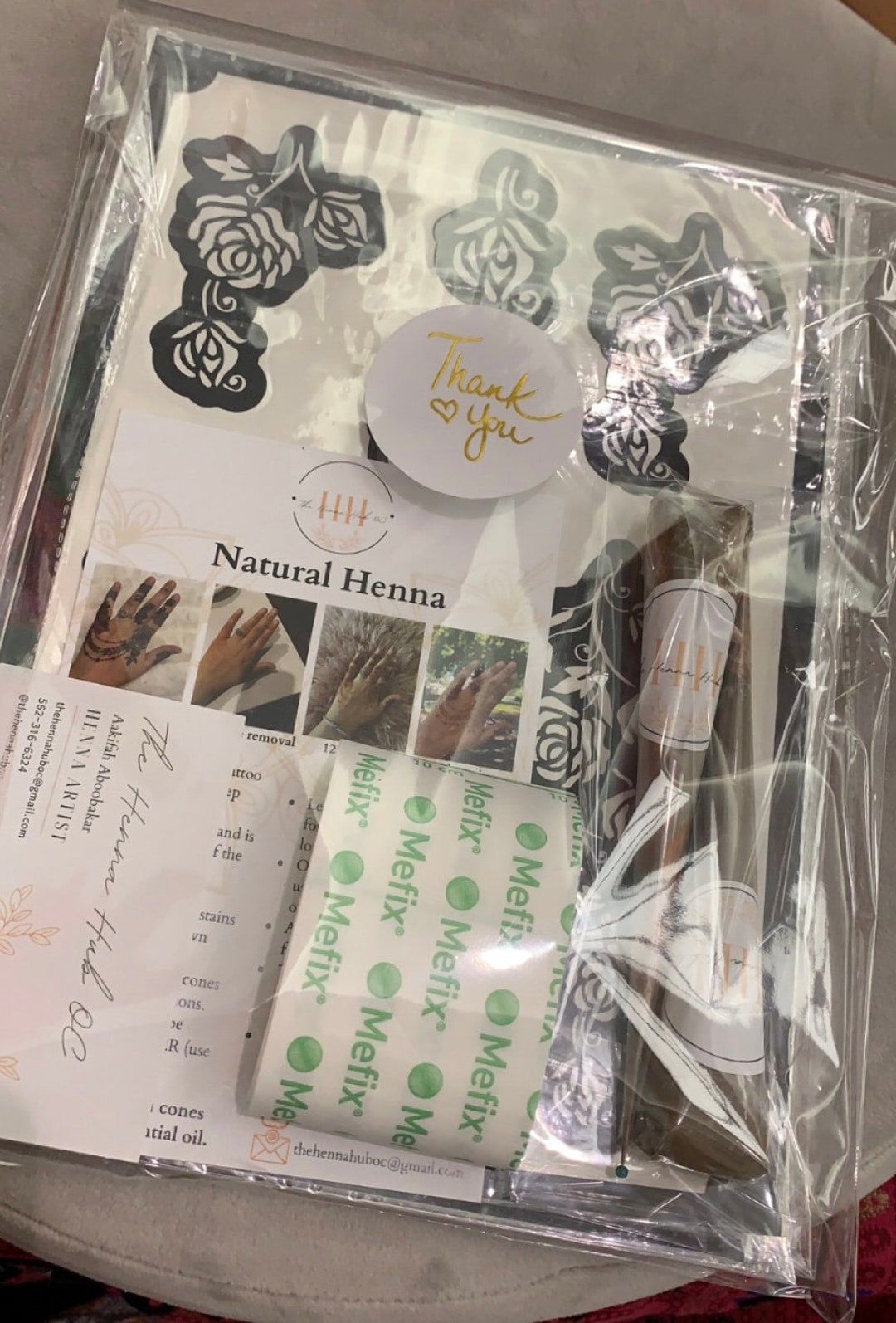 Henna Stencil Kit/ DIY Henna Kit - Etsy