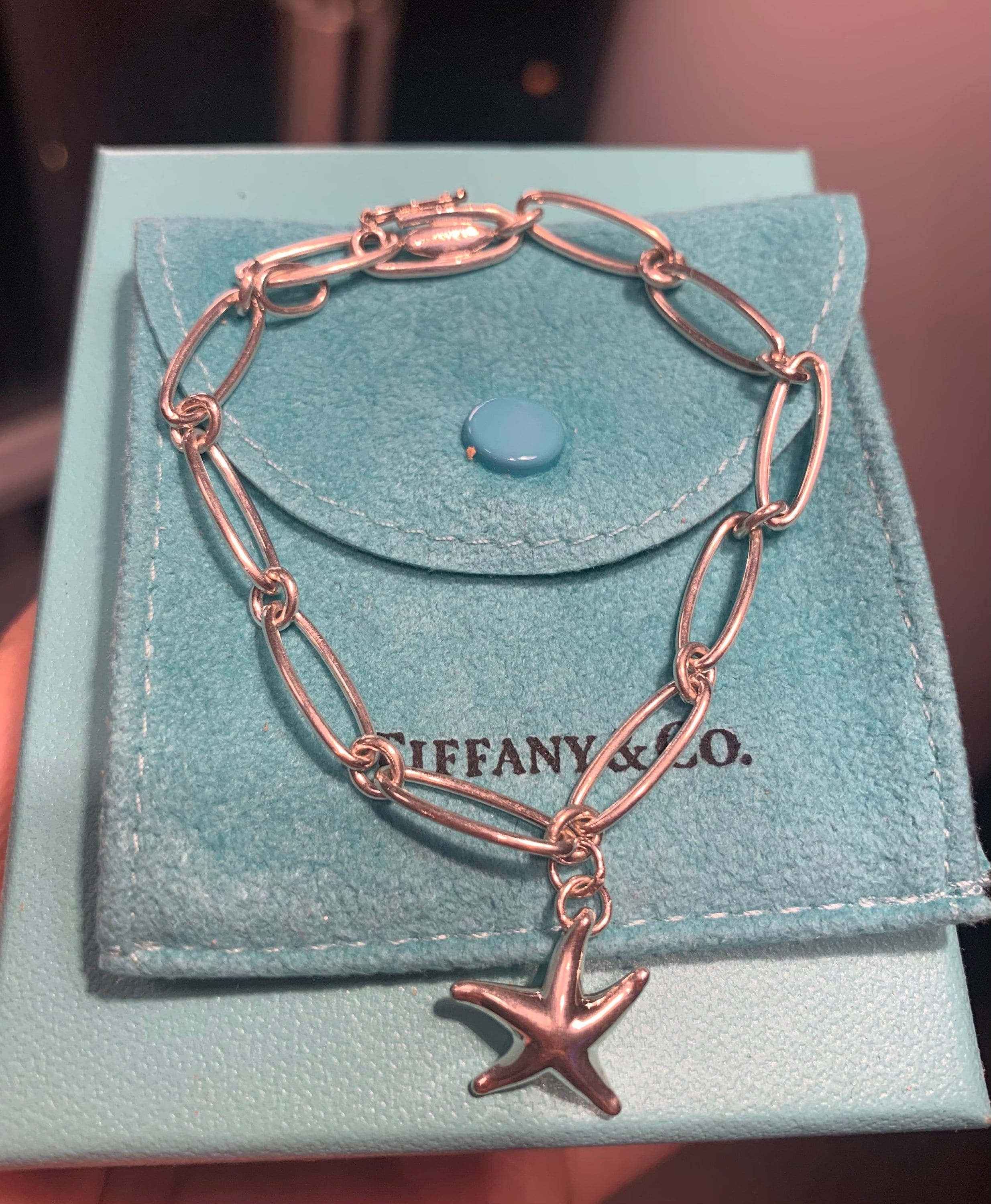 Authentic Tiffany Co. Elsa Peretti 925 Sterling Silver Starfish Bracelet Etsy