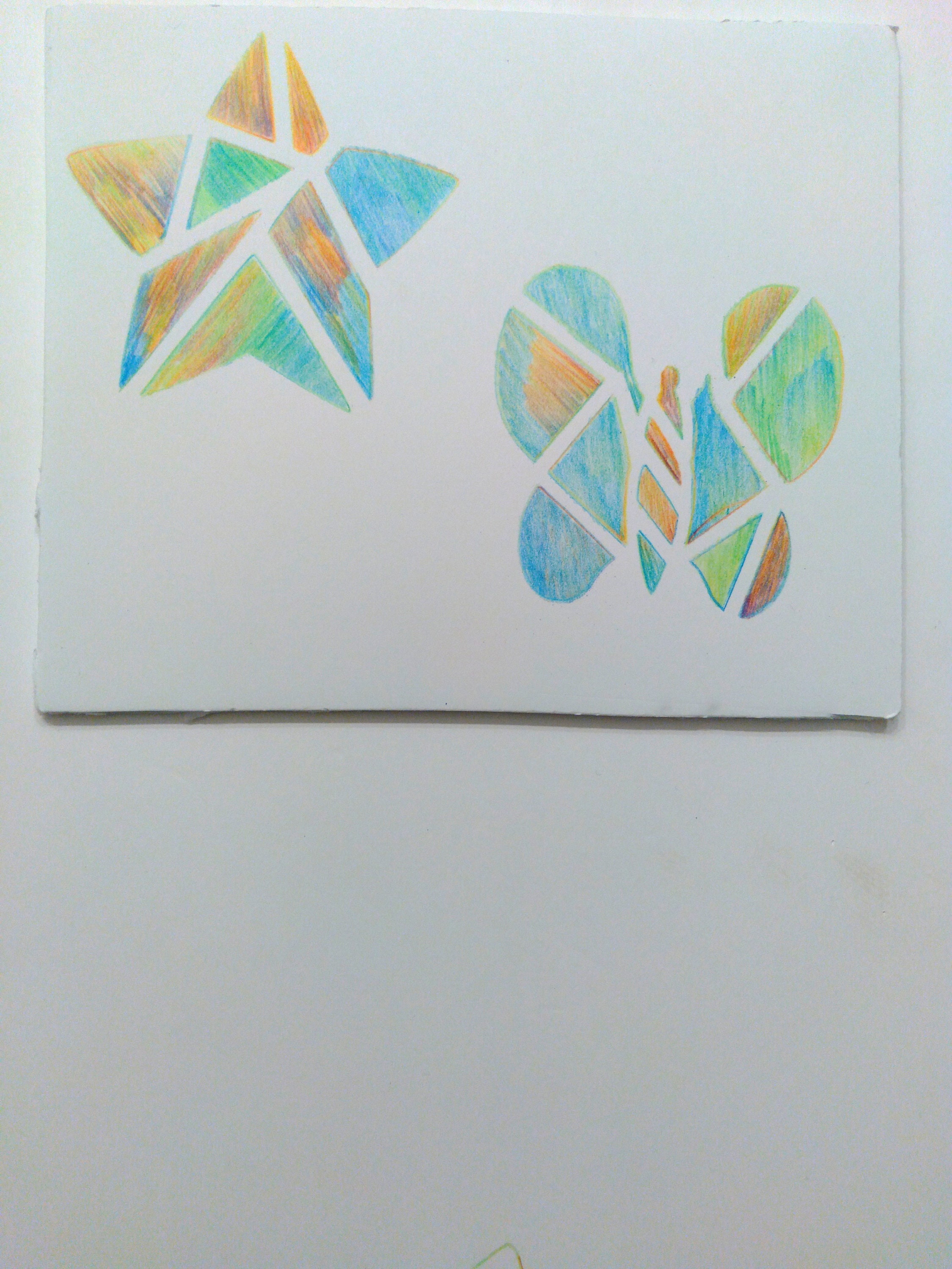 These Are Multicolored Rainbow Lead Color Pencils. the Lead of the ...