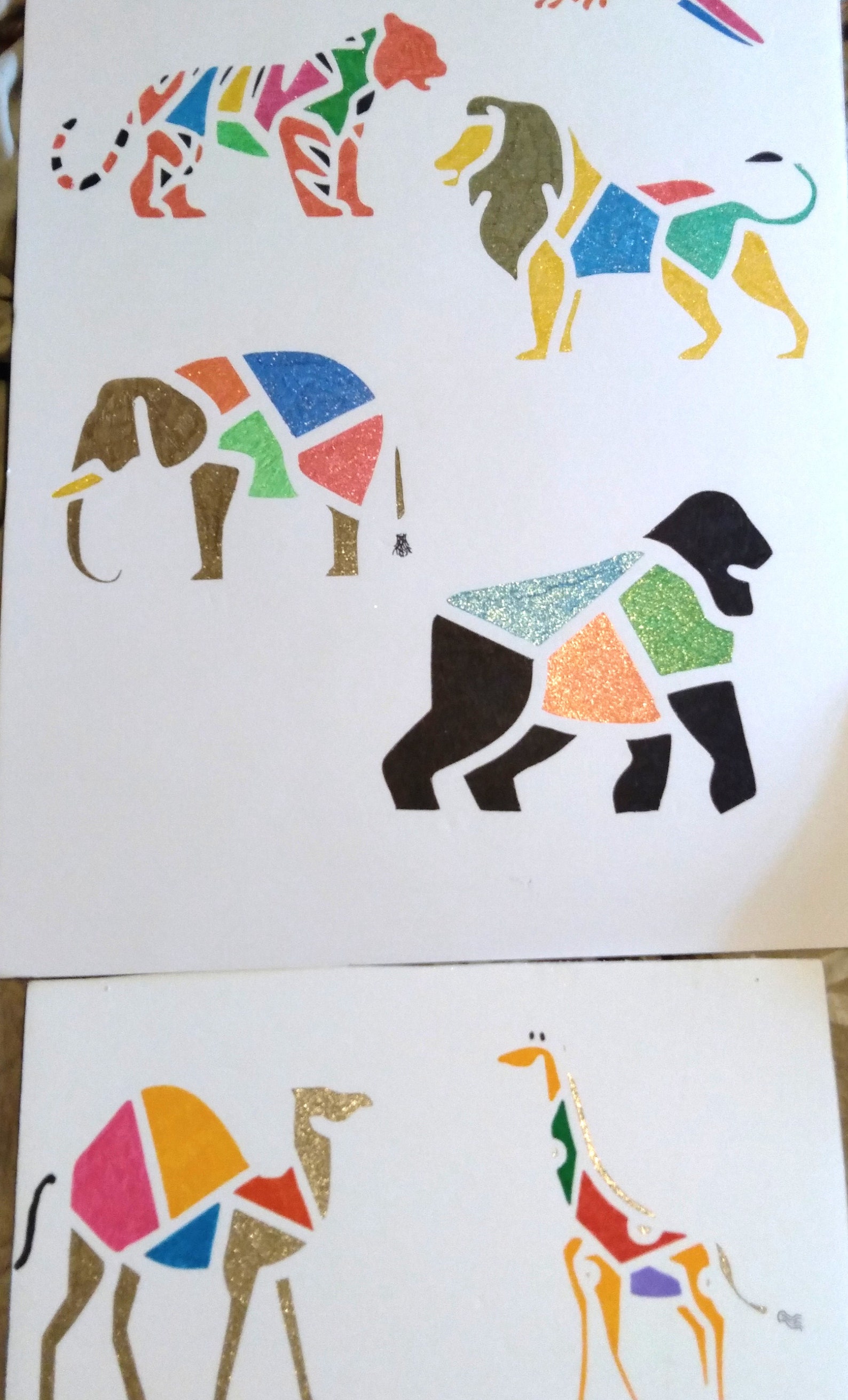 Zoo Animal Stencils, Lion Stencil, Tiger Stencil, Elephant Stencil ...